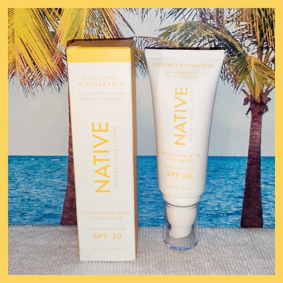 Native | Skincare | Native Mineral Face Lotion Zinc Sunscreen Spf 3 ...